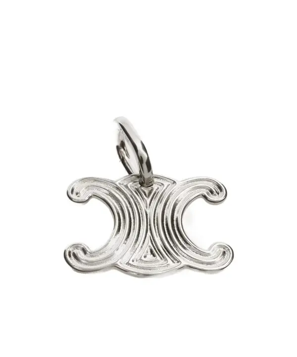 Celine Charms Triomphe Wire In Brass With Rhodium Finish