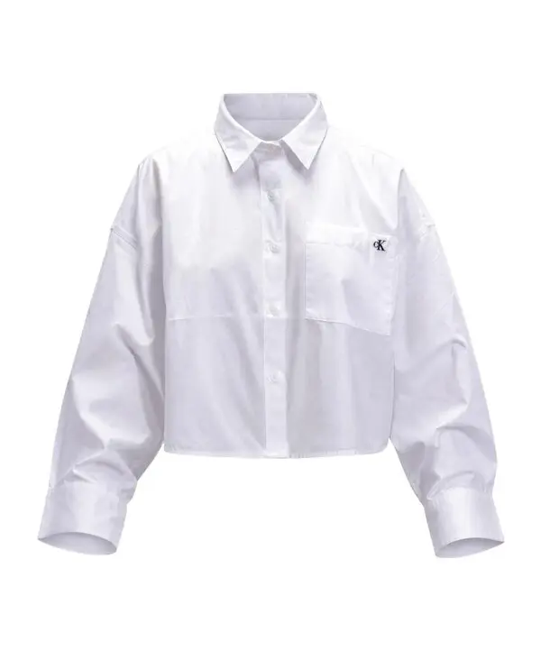 Calvin Klein Long Sleeve Shirt With Embroidered Logo - No
