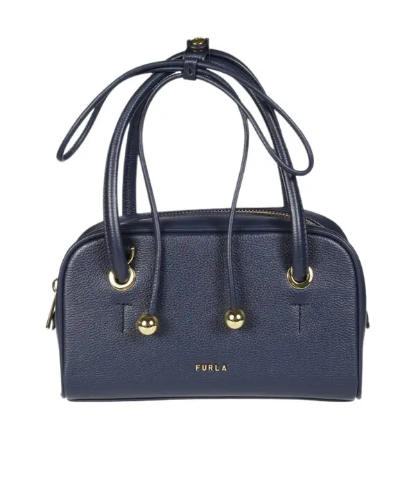 Furla Zippered Shoulder Bag - Blue