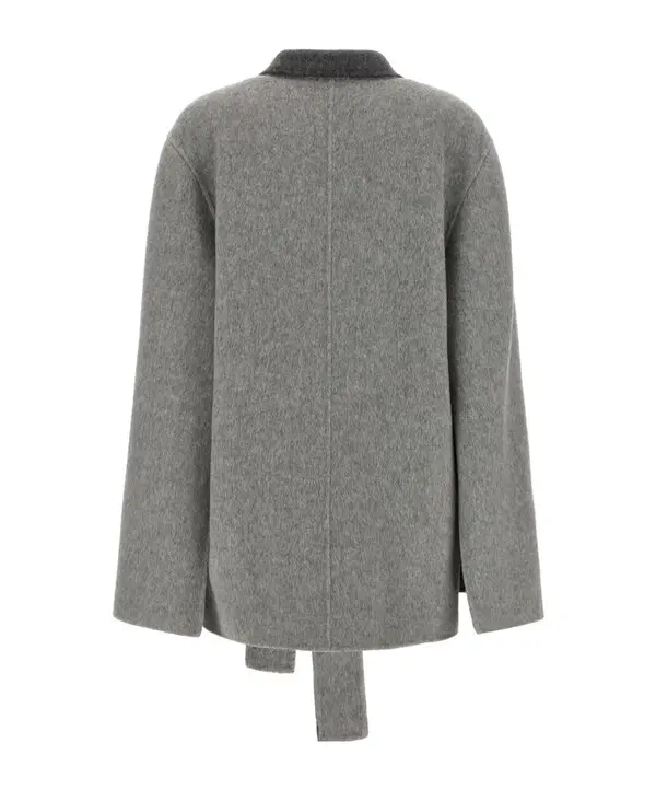 Alberta Ferretti Shawl-style Wool Coat