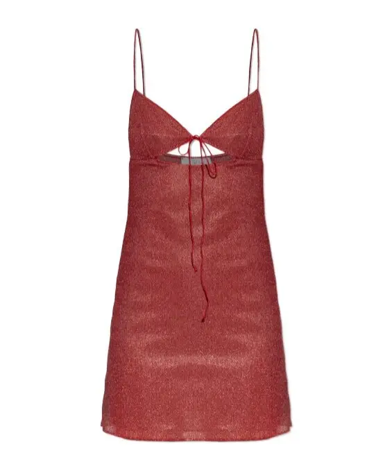 Oseree Spaghetti Strap Mini Dress - Red