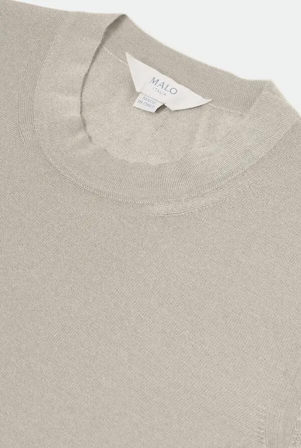 Malo Luxury Cashmere Crew Neck Top