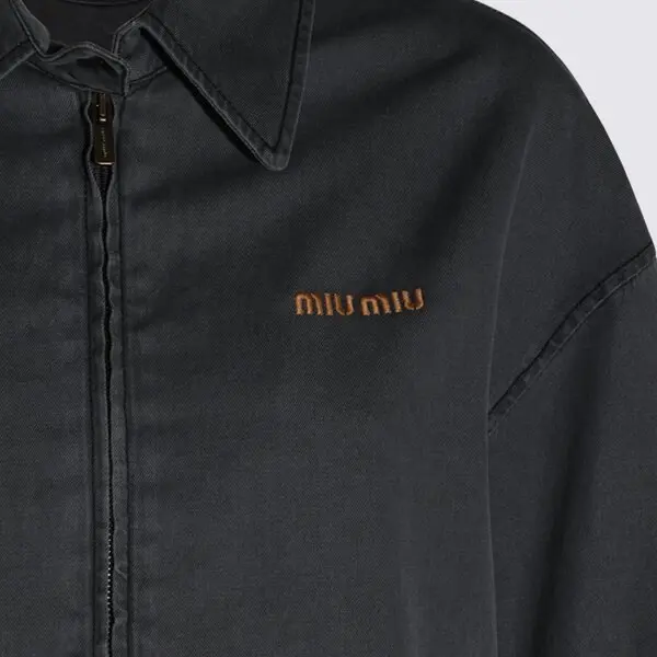 Miu Miu Chambray Blouson Jacket