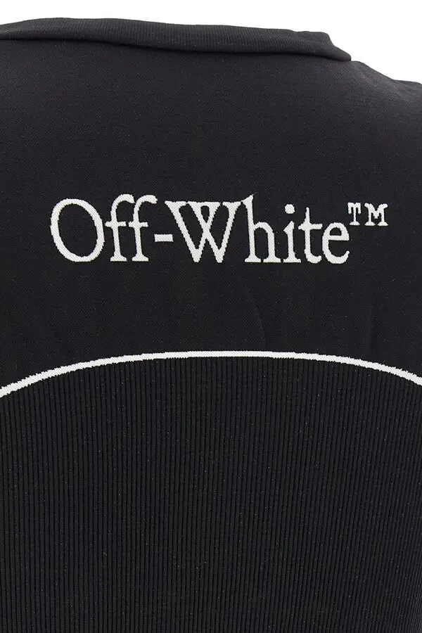 Off-White Crewneck Sports Vest With Contrasting Logo
