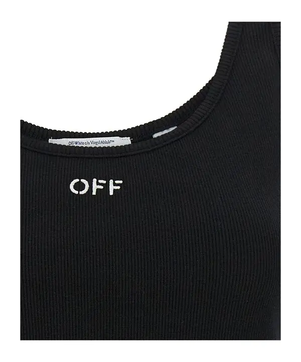Off-White Off Stamp" Ribbed Tank Top