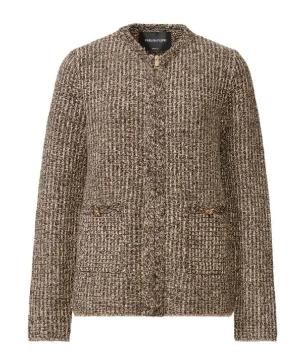 Fabiana Filippi Tweed Jacket - Ebony