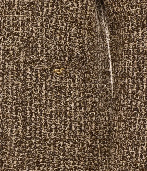 Fabiana Filippi Sequined Zip-up Tweed Jacket - Ebony