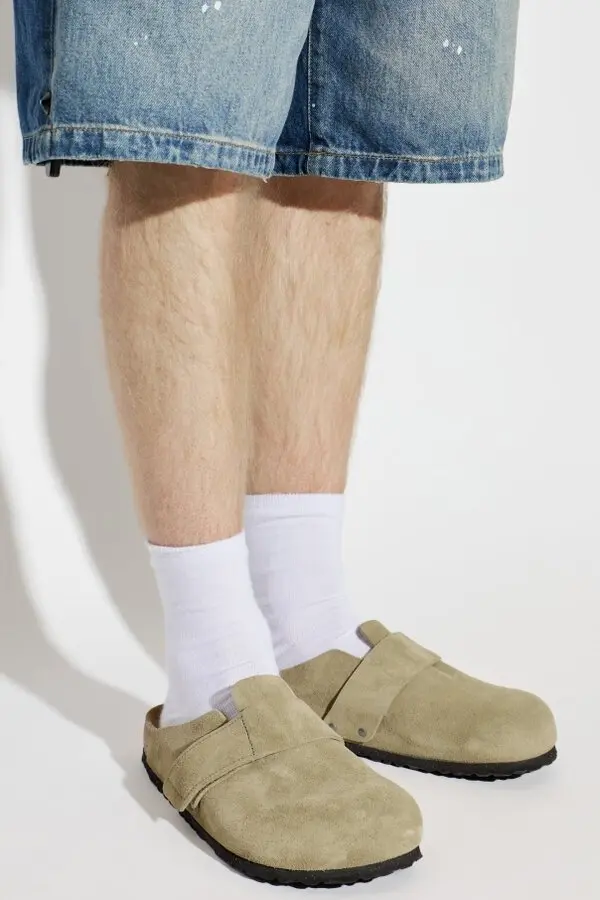 BIRKENSTOCK Round Toe Slip-on Mules