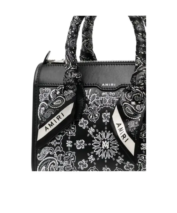 Amiri Bandana Micro Triangle Crossbody Bag