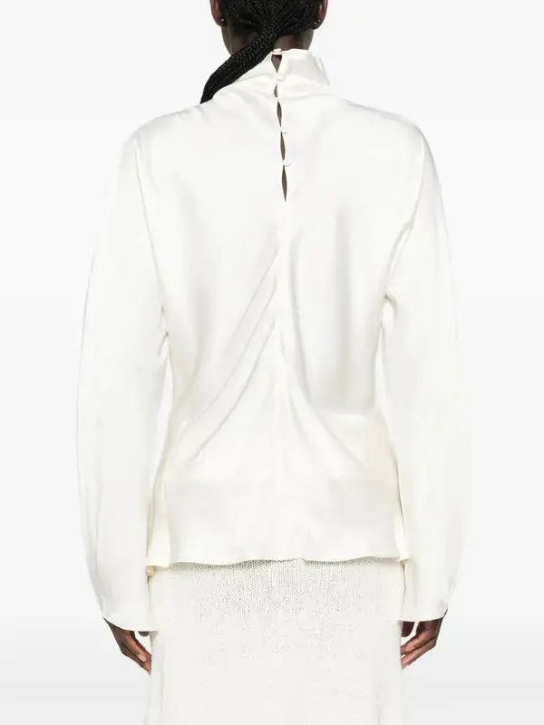 RÓHE Button-back High-neck Top - No