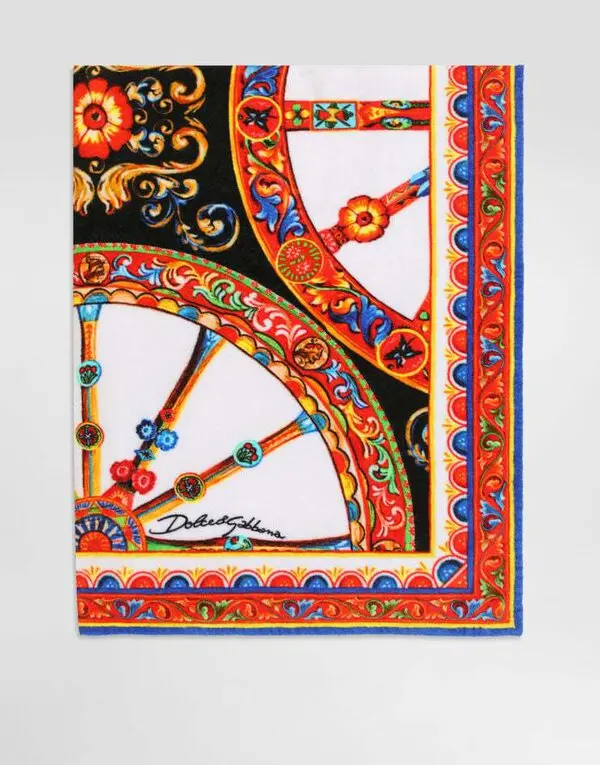Dolce & Gabbana Carretto-print Terry Beach Towel