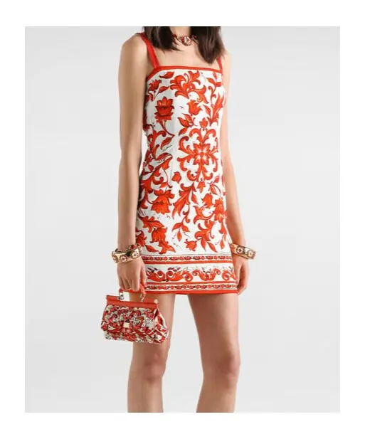 Dolce & Gabbana Majolica Print Mini Dress