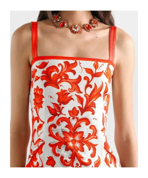 Dolce & Gabbana Majolica Print Mini Dress