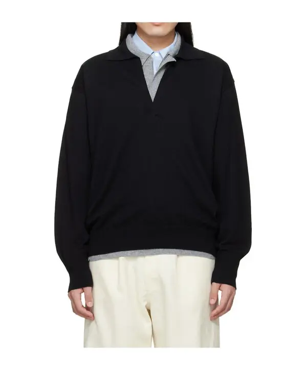 SSSTEIN Long-sleeved Polo Shirt