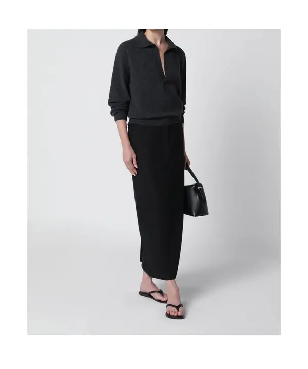 TOTEME Belt Loop Midi Skirt