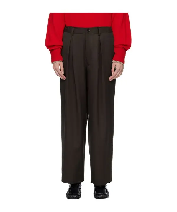SSSTEIN Wool Gabardine Trousers