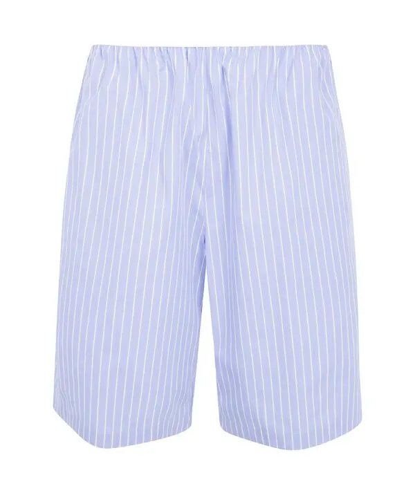 THE FRANKIE SHOP Elyn' Cotton Bermuda Shorts - Blue