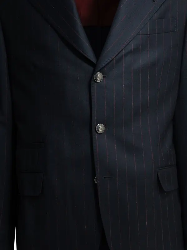 Brunello Cucinelli Long-sleeved Suit Jacket And Trousers Two-piece Set