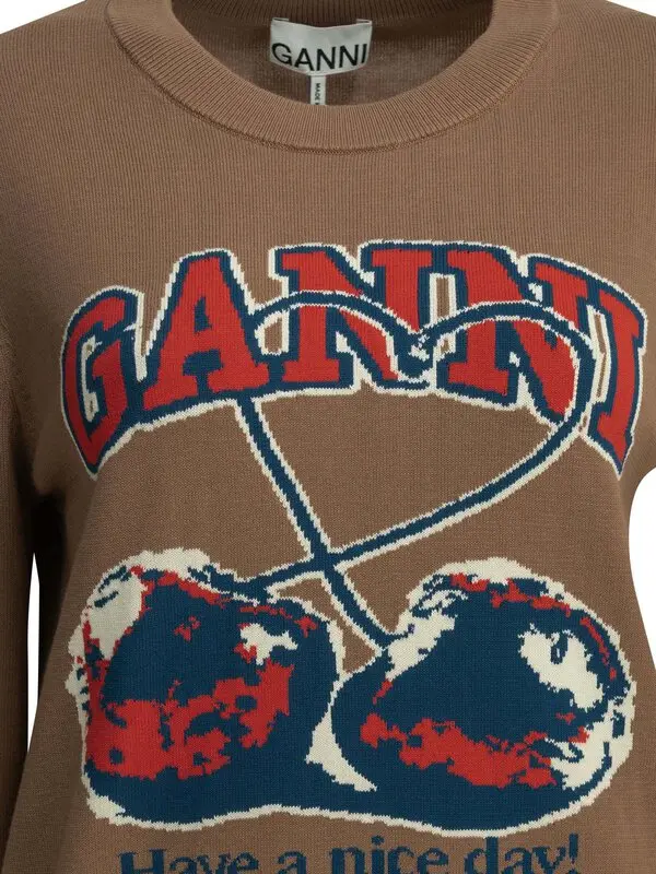 GANNI Long Sleeve Sweater
