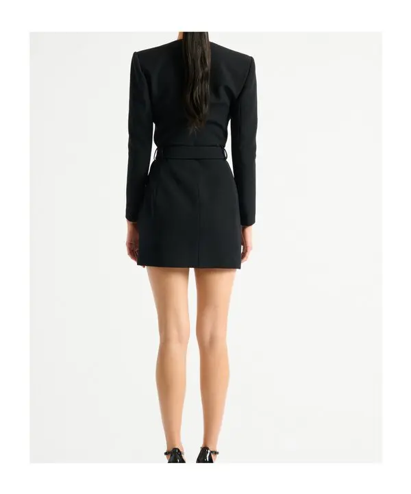 Balmain Belted Grain De Poudre Blazer