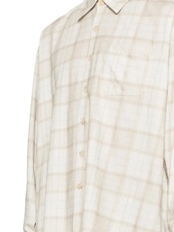 Our Legacy Borrowed Checked Oversized Shirt - No