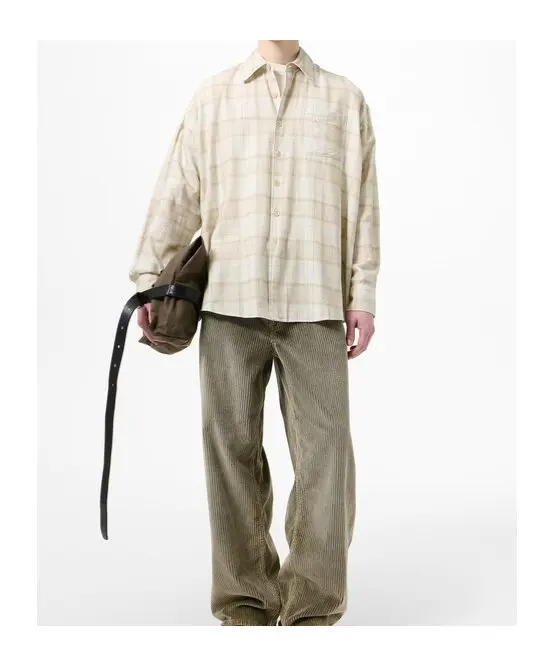Our Legacy Borrowed Checked Oversized Shirt - No