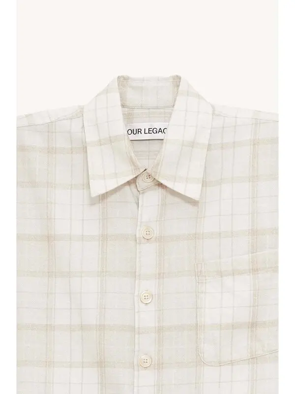 Our Legacy Borrowed Checked Oversized Shirt - No