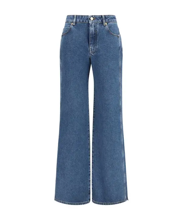 Balmain High-rise Wide-leg Jeans