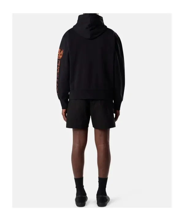 Stone Island Oversized-fit Zip-up Sweatshirt With 'vertical Placement' Print
