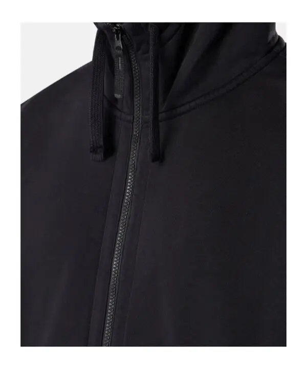 Stone Island Oversized-fit Zip-up Sweatshirt With 'vertical Placement' Print