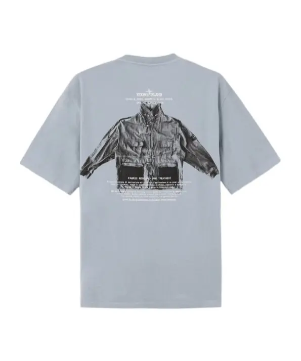 Stone Island Logo Printed Crewneck T-shirt