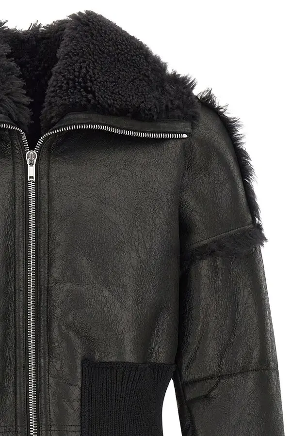 Rick Owens Flight Jkt Cropped' Bomber Jacket