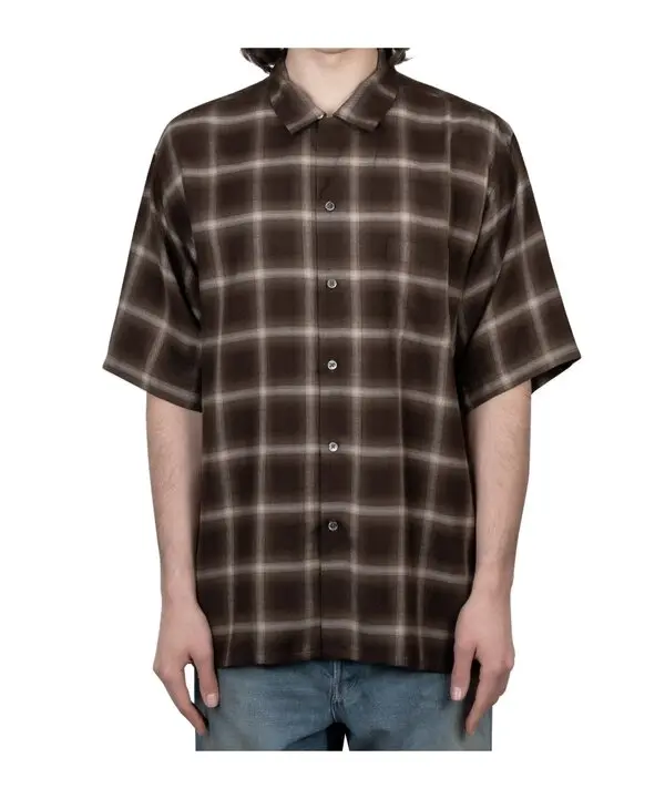 SSSTEIN Check-pattern Shirt