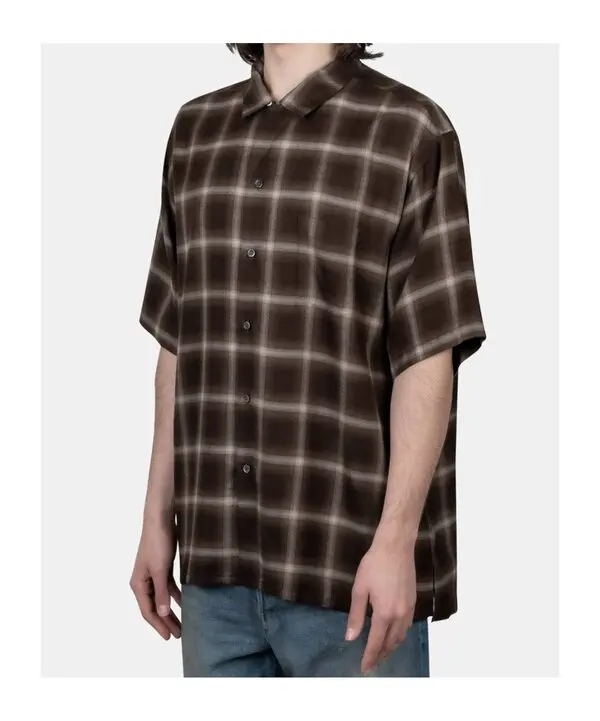 SSSTEIN Check-pattern Shirt