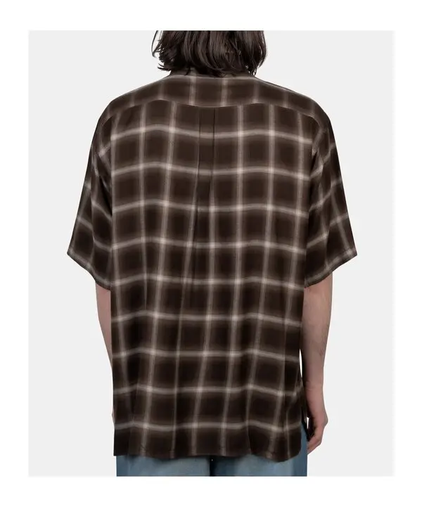 SSSTEIN Check-pattern Shirt