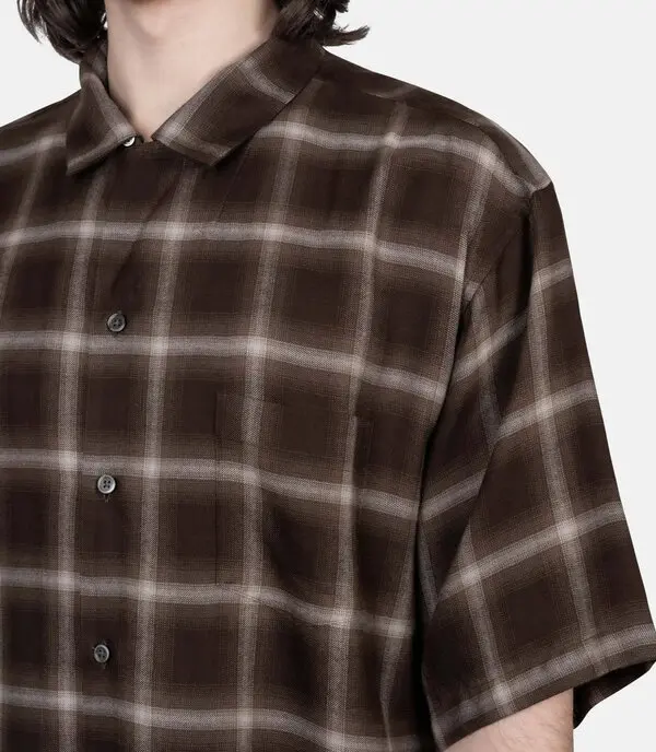 SSSTEIN Check-pattern Shirt