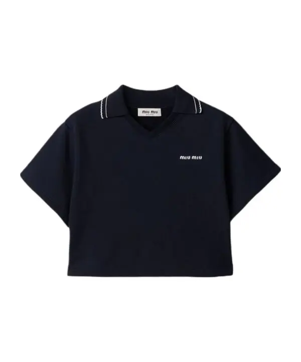 Miu Miu Short-sleeved Polo Shirt