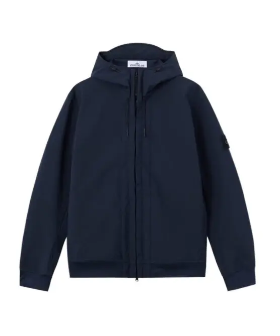 Stone Island Hooded Jacket With Wind- And Water-resistant Membrane