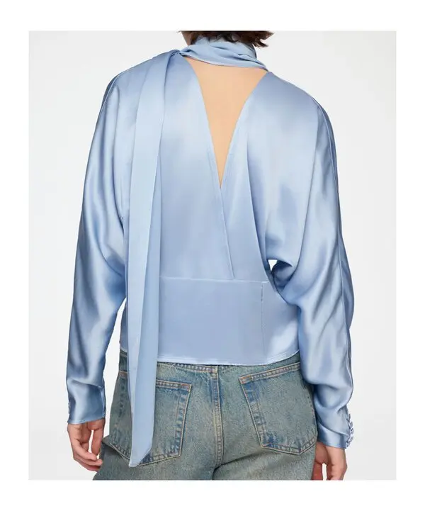 GANNI Blouse In Satin