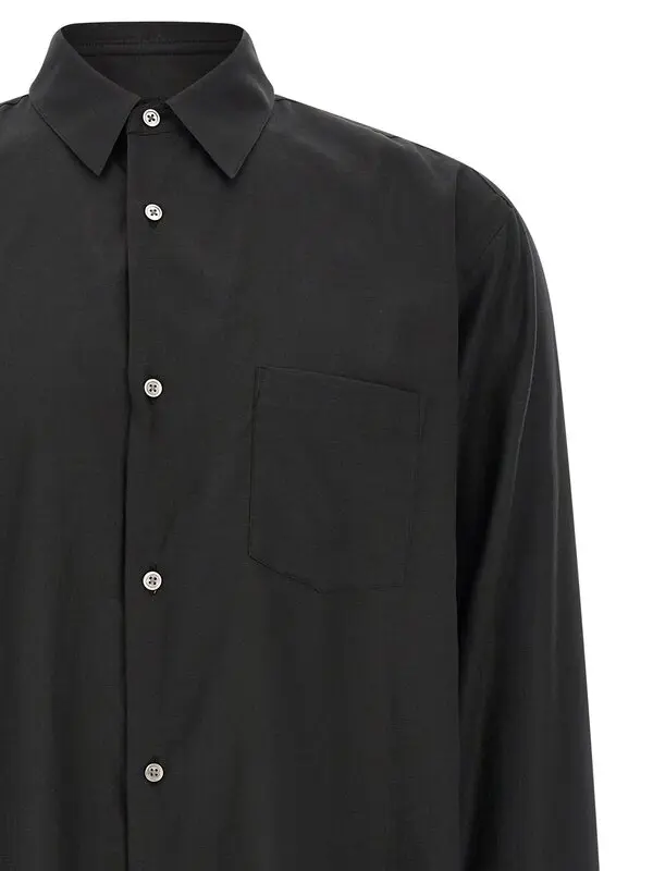 SSSTEIN Chest-pocket Long-sleeved Oversized Shirt