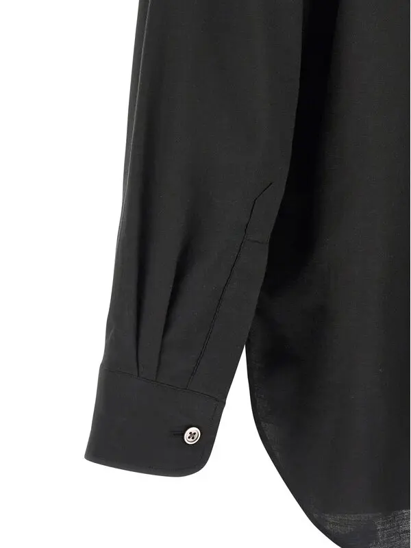 SSSTEIN Chest-pocket Long-sleeved Oversized Shirt