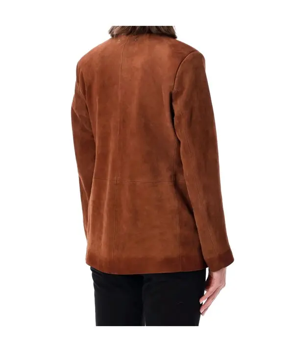 GOLDEN GOOSE Long-sleeved Leather Jacket
