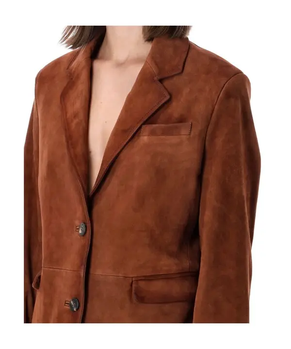GOLDEN GOOSE Long-sleeved Leather Jacket