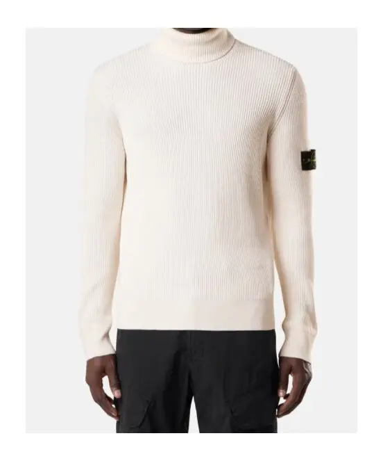 Stone Island Regular-fit Turtleneck Jumper With Fine-ribbed Trims