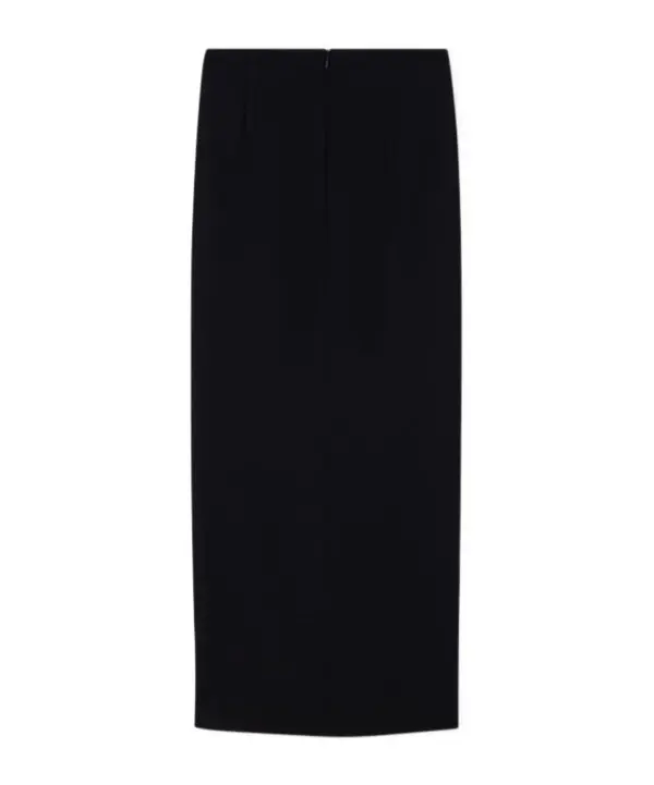 Emporio Armani Unlined Wrap Skirt With Metallic Buttons