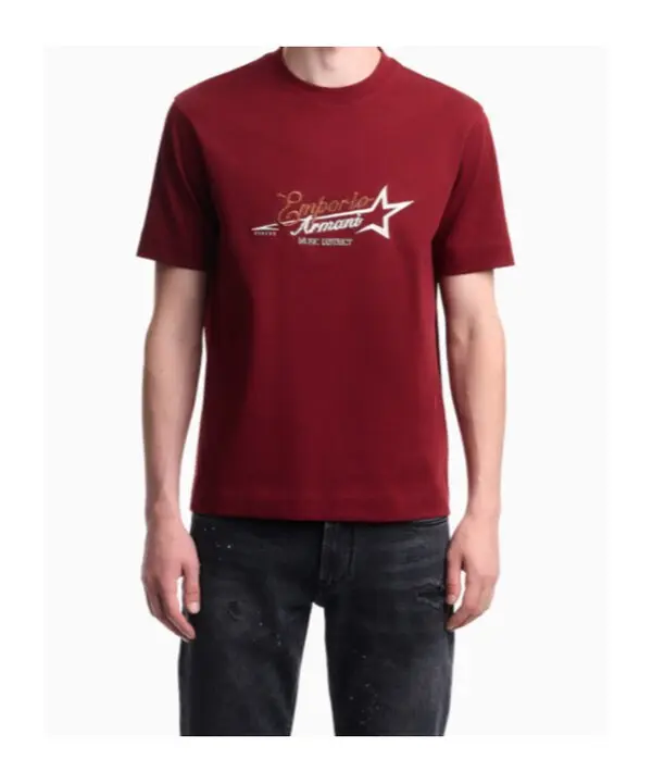 Emporio Armani Embroidered Logo T-shirt