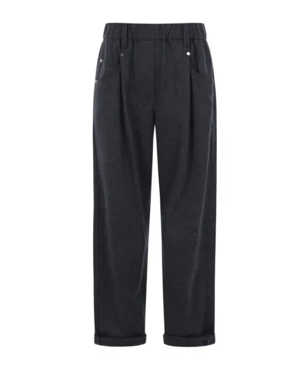 Brunello Cucinelli Elastic Waist Casual Pants