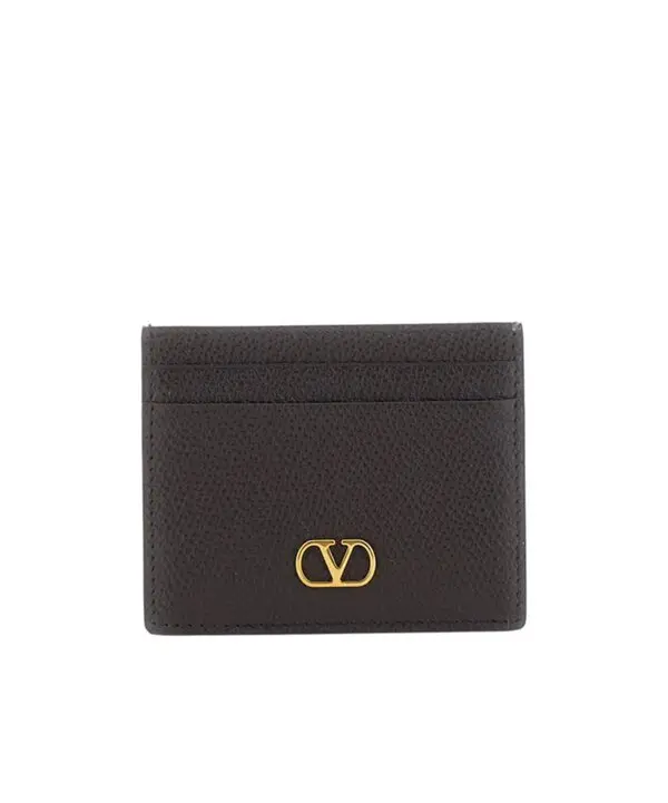 Valentino Garavani Logo Card Holder - Black