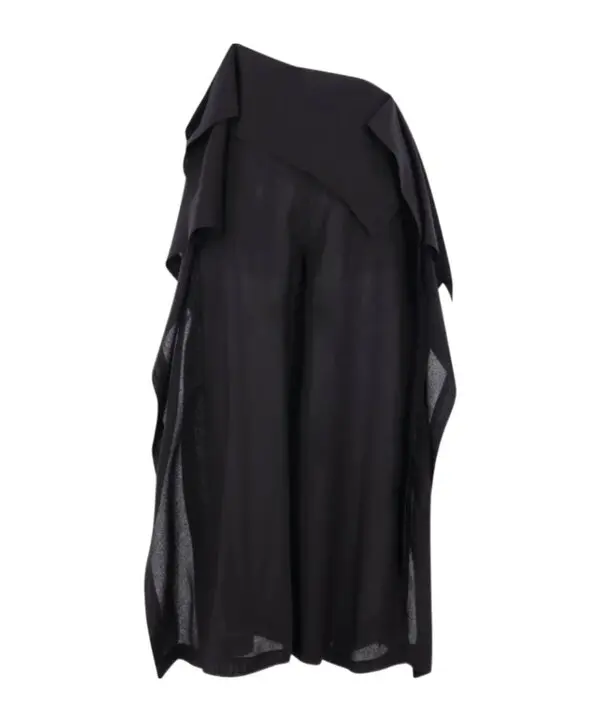 Issey Miyake Asymmetric Fold-over Trousers