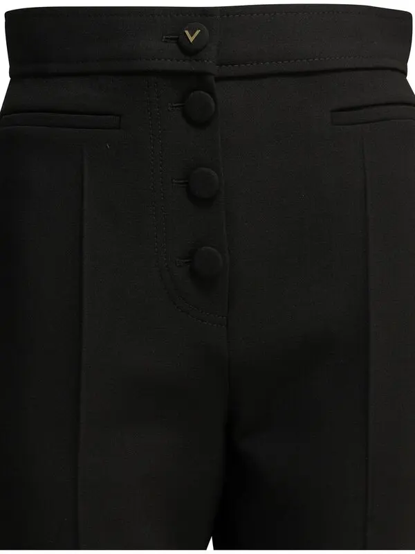 Valentino Garavani Button-front Tailored Trousers